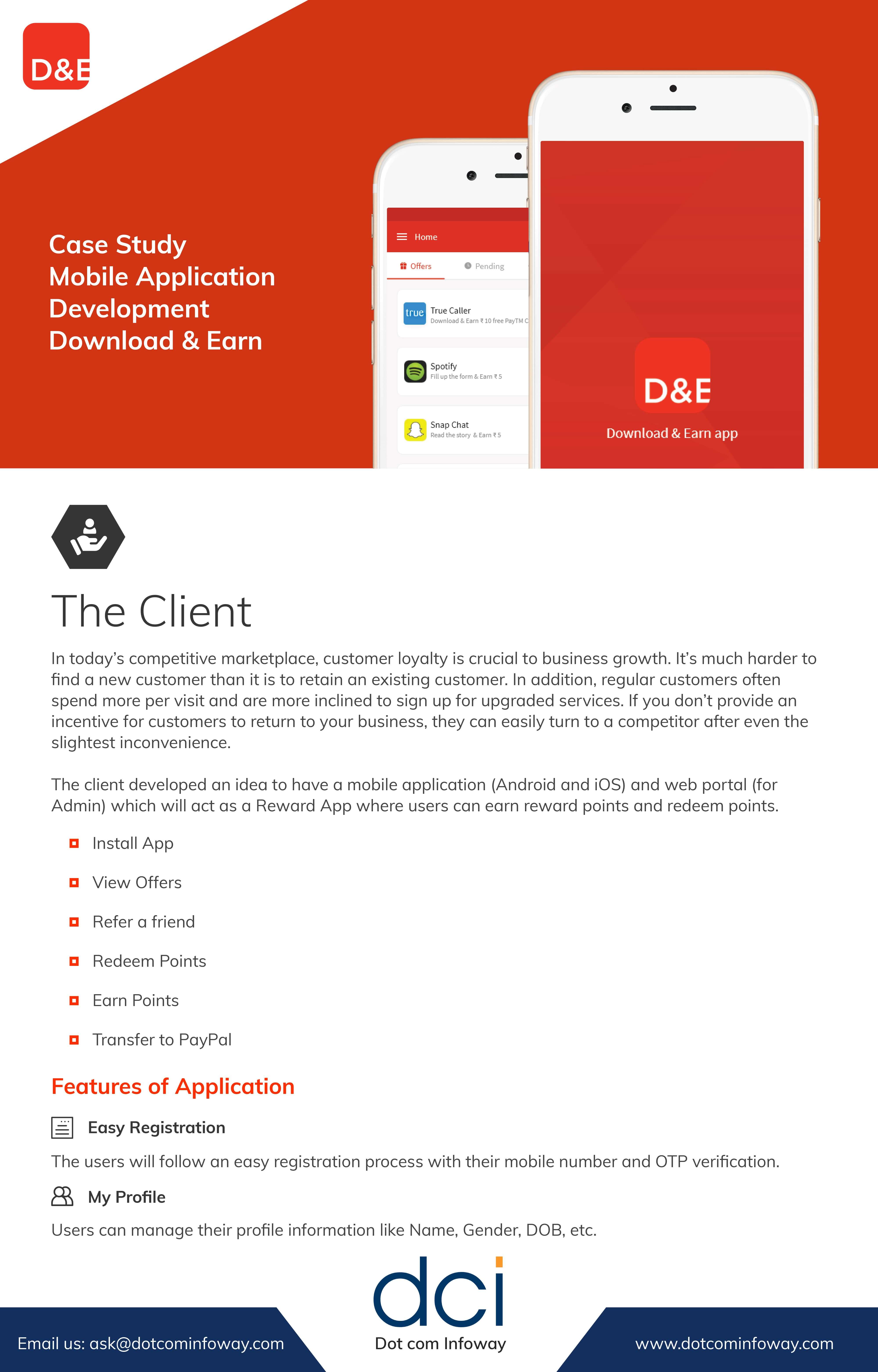 Download & Earn – Case Study Mobile Application Development - Dot Com Infoway