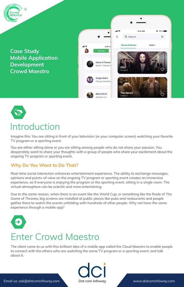 Crowd Maestro Mobile App Case Study - Dot Com Infoway