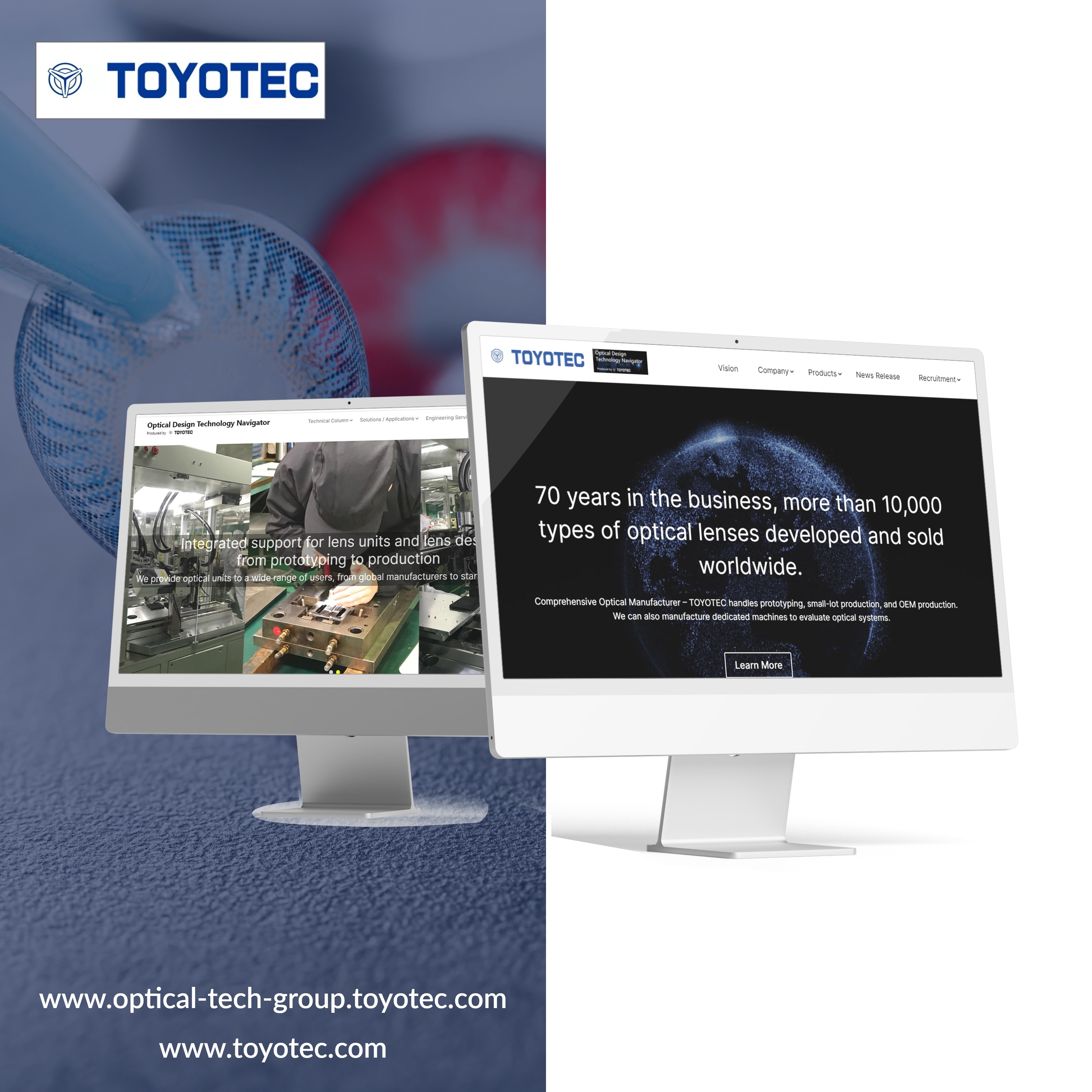 Optical Lens Website Development Case Study, Toyotec-Dot Com Infoway