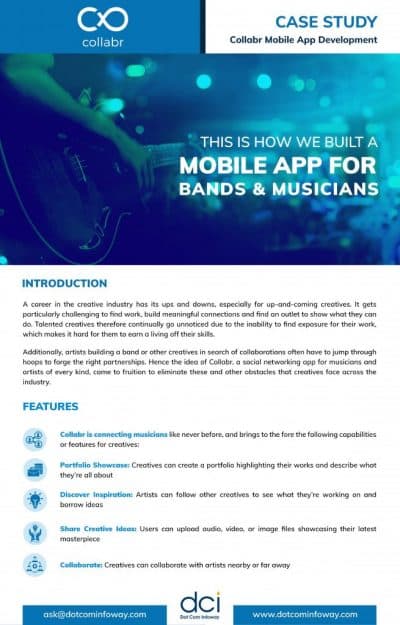 Social Networking App Case Study, Collabr Mobile App Development