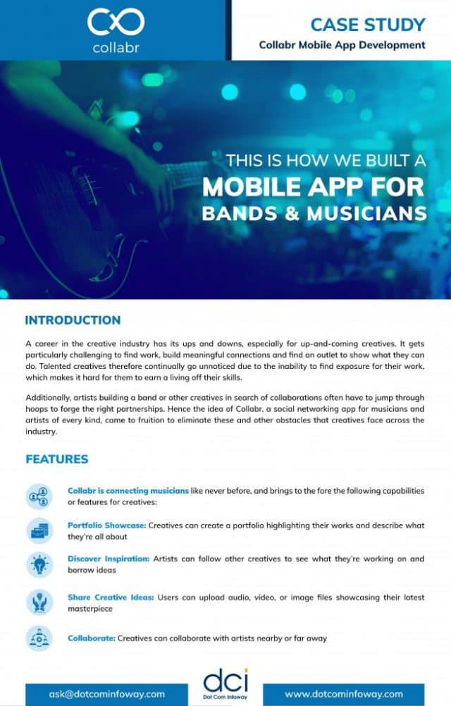 Social Networking App Case Study, Collabr Mobile App Development
