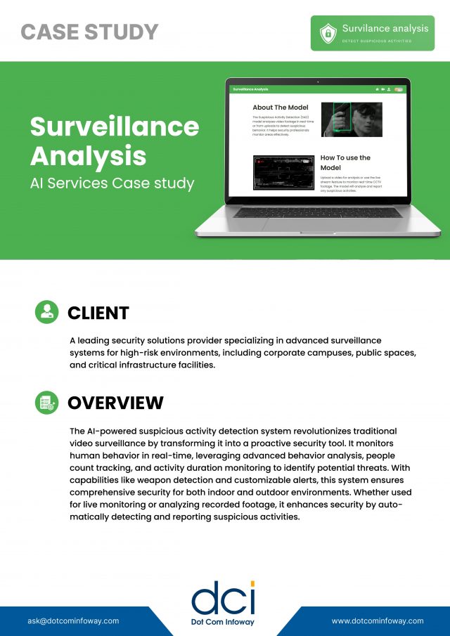 Surveillance Analysis - Dot Com Infoway